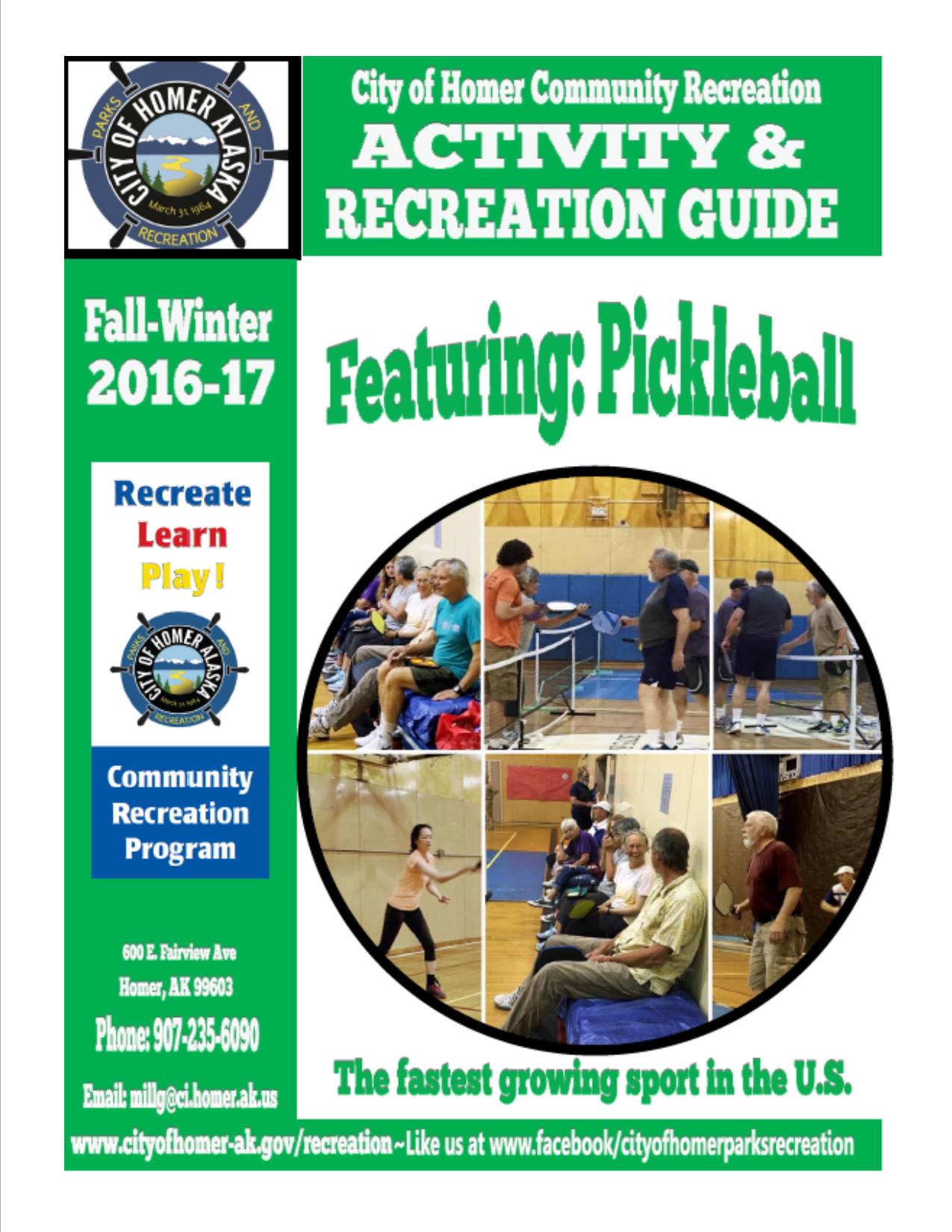 Check out the 2016/17 Fall-Winter Activity & Recreation Guide! | City ...