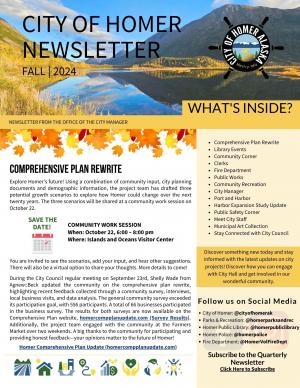 City of Homer Newsletters | City of Homer Alaska Official Website