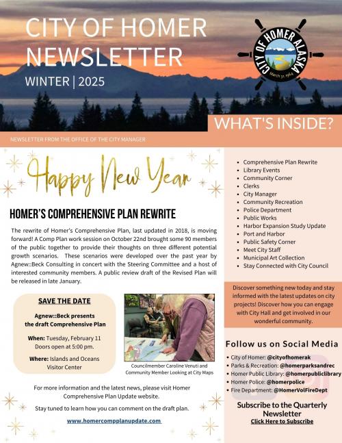 City of Homer Newsletters | City of Homer Alaska Official Website