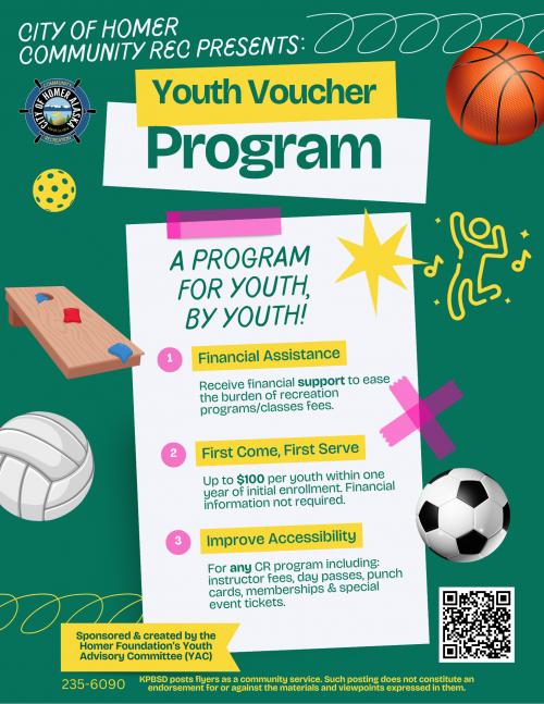 Youth Voucher Program | City of Homer Alaska Official Website