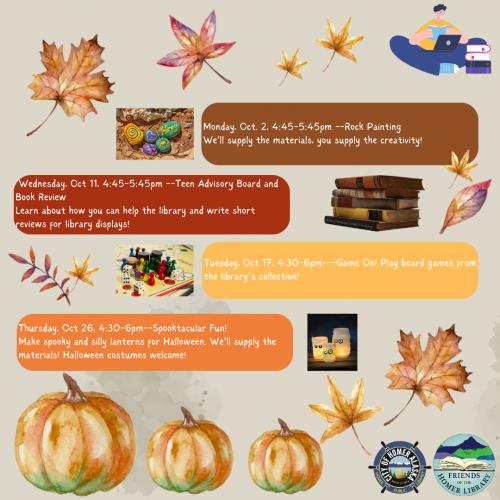 TeenTober 2023: Spooktacular Fun! | City of Homer Alaska Official Website