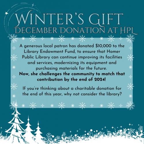 Winter's Gift - End of Year Donations for the Library | City of Homer ...