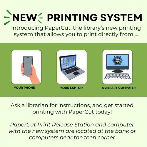 Printing at the library: PaperCut | City of Homer Alaska Official Website